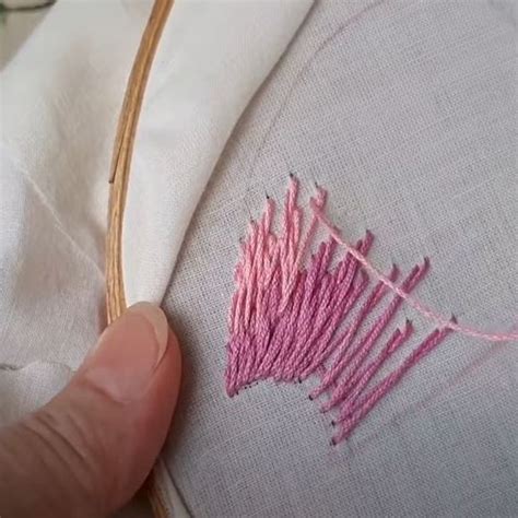 вышивка гладью для начинающих мастер класс Вышивка гладью Вышивка Модели стежков