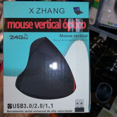 Mouse Optico Vertical Ergonômico X ZHANG Sem Fio Shopee Brasil