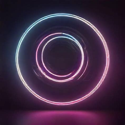 Abstract Light Circle Effect Ai Generated Premium Ai Generated Image