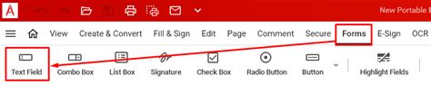 How To Add A Text Form Field Pdf Architect