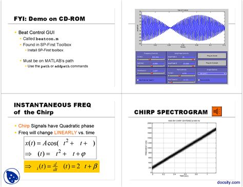 Demo On Cd Rom Signals And Systems Basics Lectue Slides Docsity