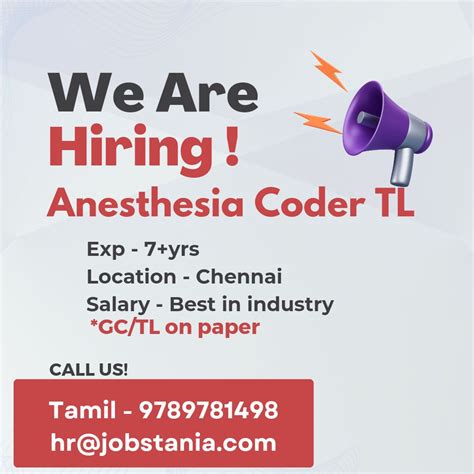 Tamil Saravanan On Linkedin Hiringnow Anesthesia Chennai Ushealthcare
