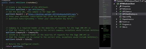 Apiwindowsclient Instructions Sage Developer