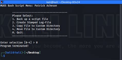 GitHub PatrickAcheson Basic Bash Menu System A Simple Sh Script That Lets The User Interact