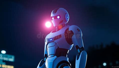 Robot Futuristic Humanoid Artificial Intelligence Technology And Sci Fi Concept Generative Ai