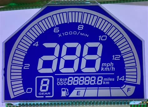 Custom Motorcycle Automobile Instrument Display Segment LCD Display IATF And Blue Mold Price
