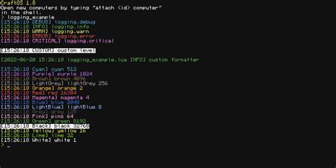 Github Commandcrackercc Logging An Logging Library For Computer Craft
