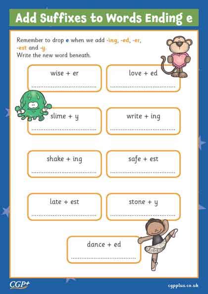 Adding Ed And Ing To Words Ending In Y Stretch Year CGP Plus