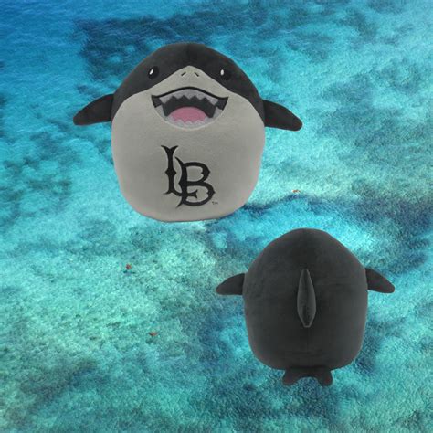 Csulb Elbee Shark Squishy Pillow Gray Mascot Factory Long Beach