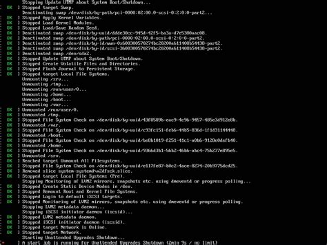 Ubuntu 1604 A Start Job Is Running For Unattended Upgrades Shutdown