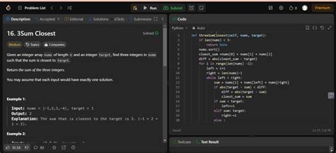 How I Solved The 3sum Closest Problem On Leetcode Nandakishor S R Posted On The Topic Linkedin