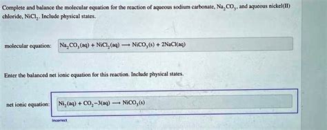 solved texts complete and balance the molecular equation for the