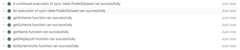 Dynamic Sync Tables Dev Do The Same Features Applied To The Getschema
