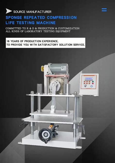 Foam Compression Recover Time Tester Sponge Repeated Compression Durabil Test Equipment Sponge