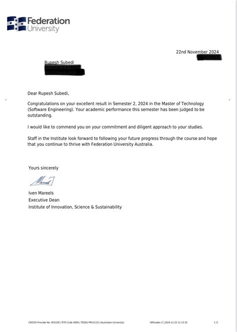 Thank You Federation University Australia Rupesh Subedi