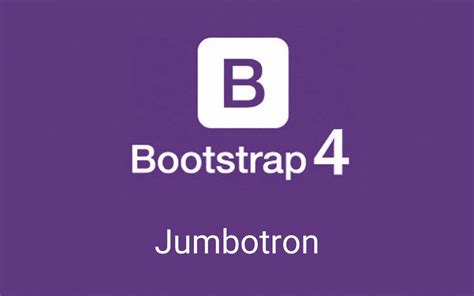 Bootstrap 4 Apprendre A Créer Un Jumbotron Booglit