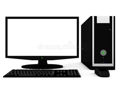 Front View Computer Cpu Stock Illustrations 176 Front View Computer