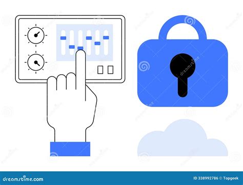 Adjusting Control Panel Settings To Manage Risk Highlighted By A Hand And Exclamation Mark