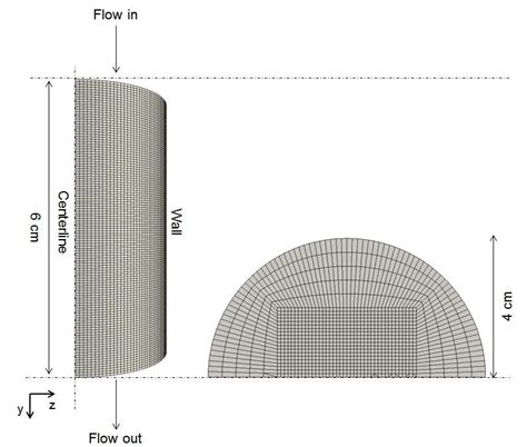 1 a schematic representation of the computational mesh an