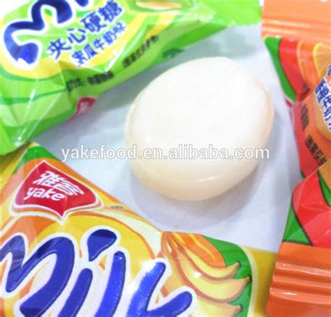 Fruity Filled Milk Hard Candy China Yake Price Supplier 21food