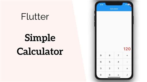 flutter simple calculator mobile application simple calculator