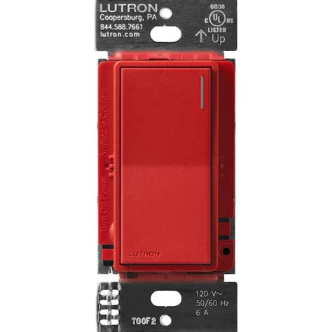 Lutron Sunnata Switch For 6a Lighting Or 3a 1 10 Hp Motor Single Pole Multi Location Signal