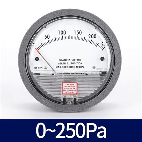 Analog Manometer For Measuring Positive Negative Or Differential