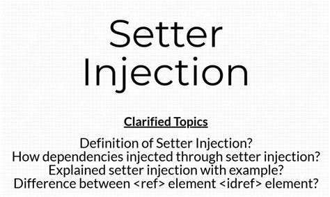 Setter Injection Jumble Code