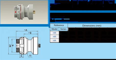 Hr Fixed Socket For Low Frequency Signal Transmission Spring Technology