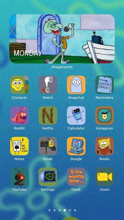Aesthetic Spongebob App Icons For Iphone And Android Spongebob Icons