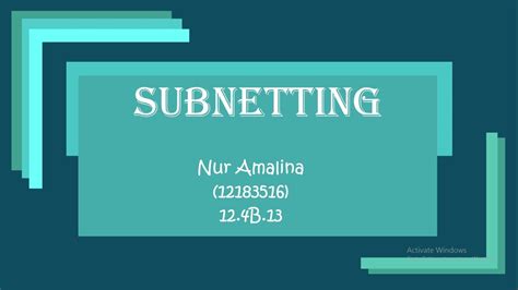 subnetting youtube