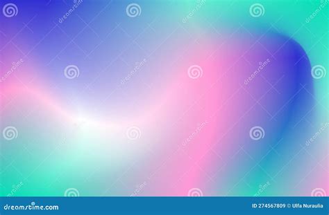 Abstract Blurs Gradient Pink Tosca And Blue Background For Presentation Stock Illustration