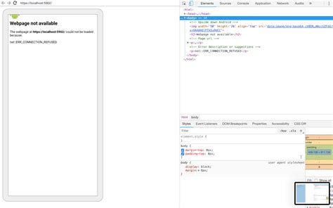 Android Release Apk Is Giving Webpage Not Available