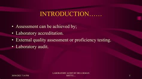 Laboratory Audit Ls Pdf