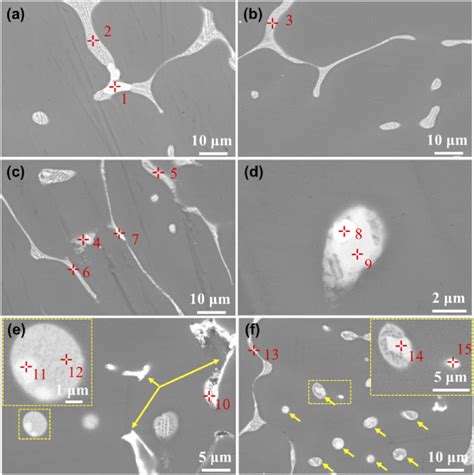 Energy Dispersive Spectroscopy Analysis Of The Solidification Phases In