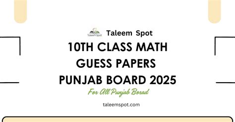 11th Class Math New Book 2025 Punjab Board Taleem Spot