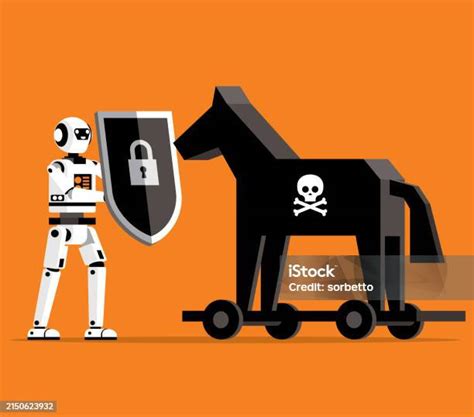 Malware Robot Stock Illustration Download Image Now Artificial