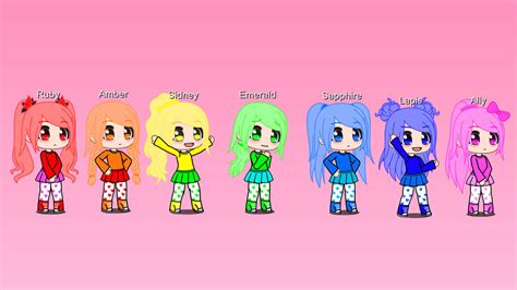 7 Rainbow Sisters By Urarayes5danae On Deviantart