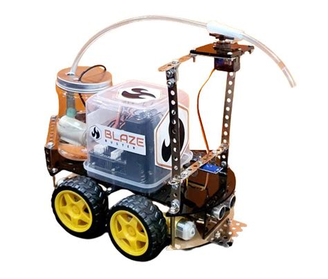 Blaze Buster Arduino Powered Fire Fighting Bot Arduino Maker Pro