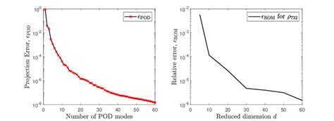 Projection Error Associated With Pod Left And A Plot Of Relative Download Scientific Diagram