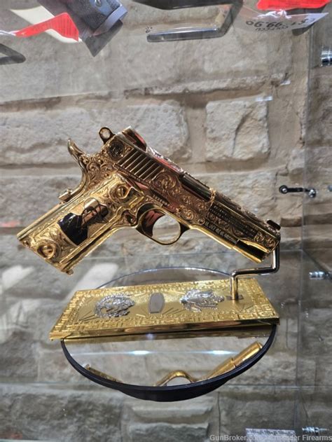 “chalino Sanchez” Colt Combat Commander 24ct Gold Plated 38super 1 Of
