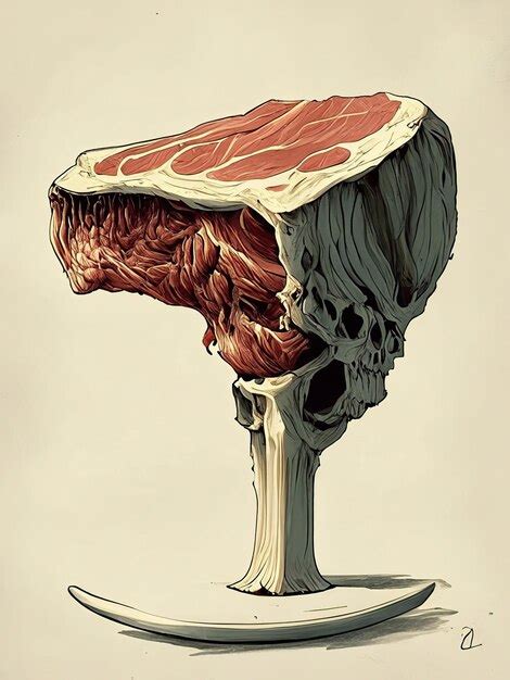 Premium Ai Image Bone Marrow Bones Display Abstract Texture