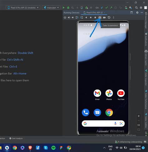 Taking Screenshot On Emulator From Android Studio Stack Overflow
