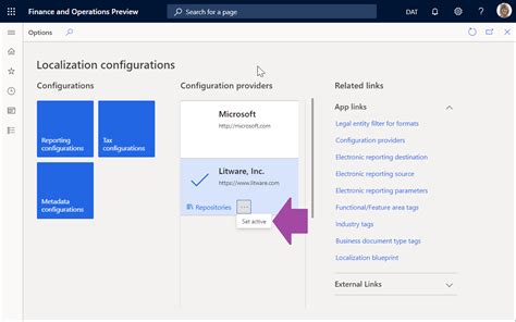 구성 공급자를 만들고 활성으로 표시 finance and operations dynamics 365 microsoft learn