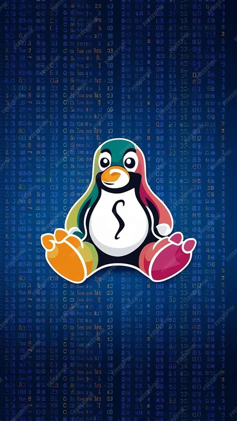 Linux Terminal Background Coding Colorful Premium Ai Generated Image