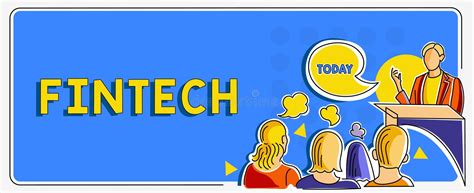 Handwriting Text Fintech Internet Concept The Integration Of Technology Into Offerings By