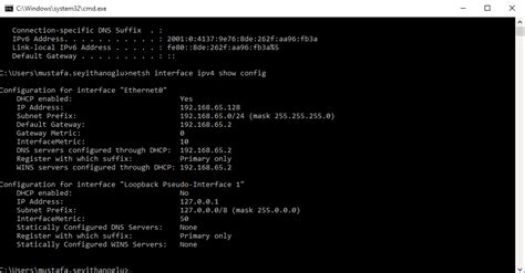 Command Prompt Ile Ip Bilgilerini Değiştirmek Mutkus Blog