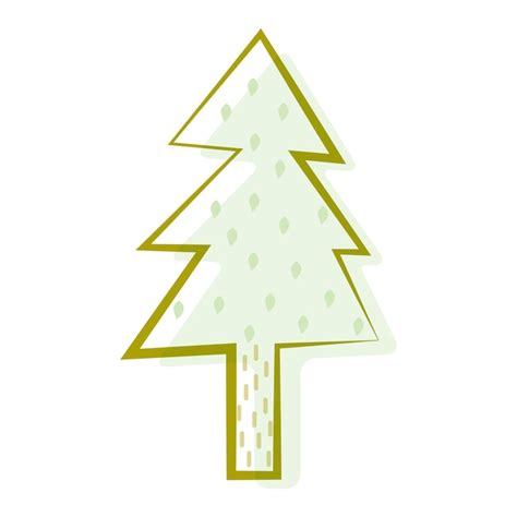 Premium Vector Spruce Tree Element Vector