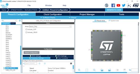 Stm32cubeide Not Creating Middleware Usb Device Stmicroelectronics Community