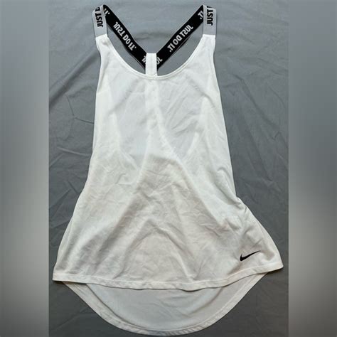 Nike Tops Nike White Backless Sleeveless Tank Top Poshmark